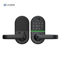 China Tuya WiFi Smart Door Lock H13 with Fingerprint Keypad 200 Capacity for 35-55mm Doors for sale