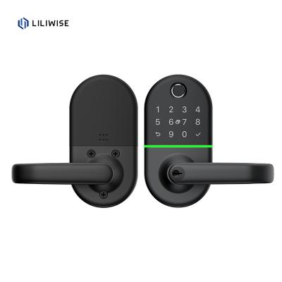 China Tuya WiFi Smart Door Lock H13 with Fingerprint Keypad 200 Capacity for 35-55mm Doors for sale
