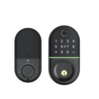 China Smart Deadbolt Lock Tuya WiFi Fingerprint Keypad 6V Battery 35-55mm Door Thickness Electronic Door Lock for sale