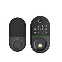 China Waterproof Tuya WiFi Fingerprint Smart Door Lock Grade C Cylinder 200 Capacity for sale