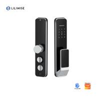 China Fully Automatic Smart Door Lock T7 with FPC Fingerprint 200 Card Capacity 150 Password Capacity for sale