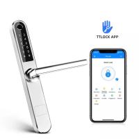 China 304 Stainless Steel Smart Door Lock with 200 Fingerprint Capacity for 30-80mm Door Thickness for sale