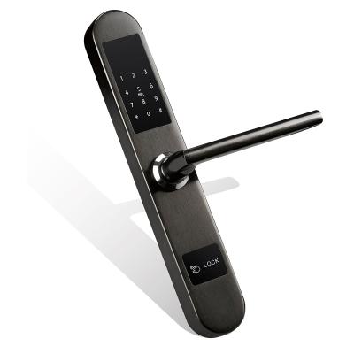 China SS3021A Smart Aluminum Sliding Door Lock - 6V Battery Powered with 10,000+ Operations Capacity for sale