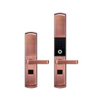 China Zinc Alloy Smart Fingerprint Door Lock with 6 Unlock Methods - WIFI Remote Control, 300 User Capacity, -30℃ to 70℃ Operating Range for sale