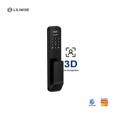 China Liliwise T7 Smart Door Lock WiFi Fingerprint Face Recognition Digital Door Lock Tuya APP Control for Home Security for sale