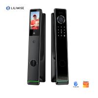 China Liliwise Tuya Smart Door Lock WiFi Fingerprint Keyless Entry with Camera 400mm Aluminum Alloy for sale