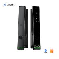 China Liliwise Tuya Smart Lock A01 with Facial Recognition Fingerprint Keyless Entry for Wooden Security Doors for sale