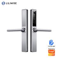 China Liliwise SS304 Waterproof Smart Lock WiFi Fingerprint Keyless Door Lock 370mm for sale