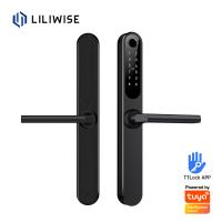 China Liliwise IP66 Waterproof Smart Door Lock S35 304 Stainless Steel Fingerprint WiFi BLE Alexa for sale