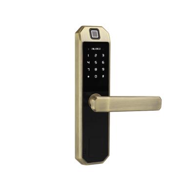 China Zinc Alloy Smart Electronic Door Lock with 4 Unlock Methods - 300 User Capacity & 6V Battery Operation for sale