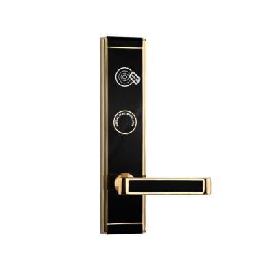 China Digital Key Card Hotel Door Lock Zinc Alloy 68x294mm 10000 Operations RFID for sale