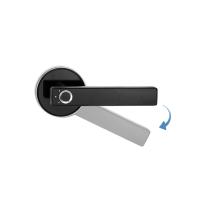 China FPC Smart Fingerprint Door Handle Lock - Zinc Alloy Construction, 100 Fingerprint Capacity, 2-Year Warranty for sale