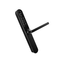 China 38mm Slim 304 Stainless Steel Smart Door Lock Fingerprint Password Card Key 500 Users for sale