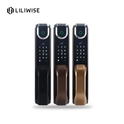 China G51 Security Biometric Fingerprint Automatic Door Lock 410mm x 85mm with 8.4V Battery and 10,000 Operation Cycle for sale