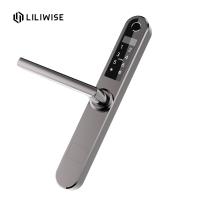 China OLED Display Screen Smart Fingerprint Aluminum Door Lock With 2 Years Warranty for sale
