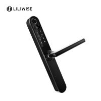 China Digital 4 In 1 Smart Aluminum Sliding Door Lock With English , Chinese Language for sale