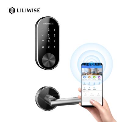 China WiFi Smart Apartment Door Lock A22 with Bluetooth Access for Airbnb Management - 30-80mm Door Thickness, 10,000 Operation Battery Life for sale