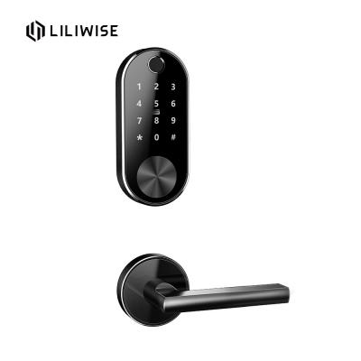 China Smart Fingerprint Door Lock Aluminum Alloy 6-in-1 Bluetooth WiFi Keyless Entry for Home for sale