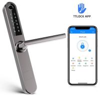 China Super Slim 38mm Fingerprint Electronic Door Lock with RFID Card Access - 304 Stainless Steel Smart Lock for sale