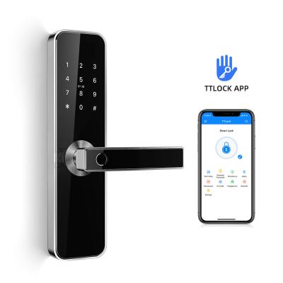 China LILIWISE H31B Smart Fingerprint Door Lock with 6 Unlock Methods, 270x70x19mm Zinc Alloy, 0.1s Recognition for sale