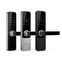 China WiFi Smart Mortise Lock 6-in-1 Fingerprint Bluetooth APP Keyless Door Lock Zinc Alloy 270mm for sale