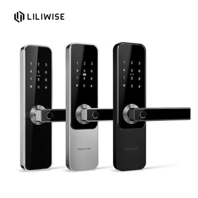 China LILIWISE H31B Smart Code Door Lock - Zinc Alloy Handle with 6 Unlock Methods & 0.1s Fingerprint Recognition for sale