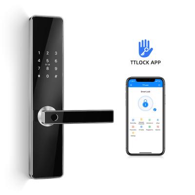 China Smart Bluetooth Door Lock with 3D Optical Fingerprint and Zinc Alloy Body 6V for sale
