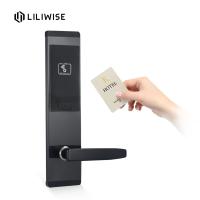 China P12 Smart Card Keyless Hotel Door Lock - 6V Battery Powered with 0.25s Response Time for 35-65mm Doors for sale