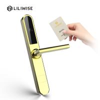 China RoHS RFID Hotel Door Lock P33 - 30-80mm Door Thickness, 10,000 Operations Battery Life, WiFi Management System for sale