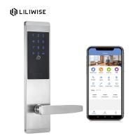 China A12 Smart Bluetooth WiFi Apartment Door Lock - Zinc Alloy 295mm×68mm with 6V Battery & 2-Year Warranty for sale