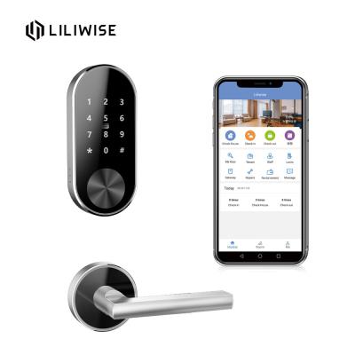 China A22 WiFi Bluetooth Smart Apartment Door Lock with 5 Unlock Methods for 30-80mm Doors for sale