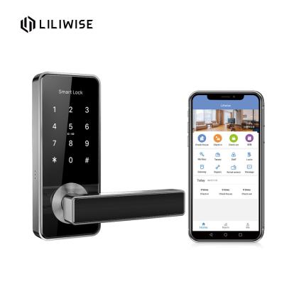China A31 WiFi Bluetooth Smart Apartment Door Lock with 5 Unlock Methods for 30-80mm Doors for sale