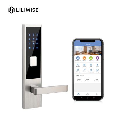 China LILIWISE Smart Door Lock with 4 Access Methods - Bluetooth APP, RFID Card, PIN Code & Mechanical Key for Apartments for sale