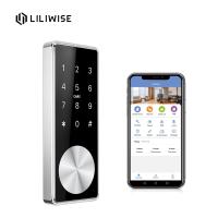 China Wireless Apartment Door Lock WiFi Bluetooth APP Electronic Deadbolt 150mm 60mm for sale