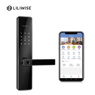 China Liliwise A34 Smart Door Lock with 6 Unlock Methods, FPC Fingerprint Reader & 10,000 Operation Battery Life for sale