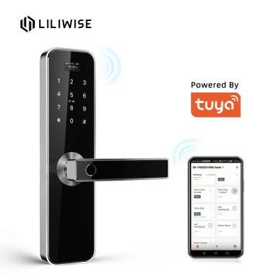 China Tuya Smart Fingerprint Door Lock with App Control FPC Sensor 5 Unlock Ways for sale