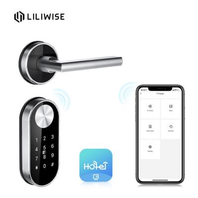 China WiFi Split Hotel Smart Door Lock 125mm x 58mm x 127mm with 4 Unlock Methods and 10,000 Operation Battery Life for sale