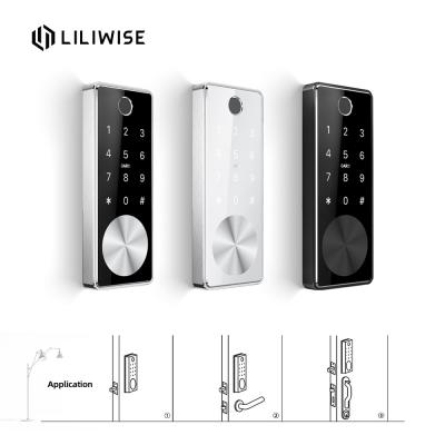 China Smart WiFi Door Lock Bluetooth Fingerprint Deadbolt 6 in 1 Access for 30-65mm Doors for sale