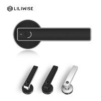 China WiFi Fingerprint Door Lock N20 Zinc Alloy 4-in-1 Unlock Smart Handle for Wooden Security Doors 30-65mm for sale
