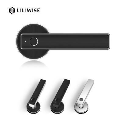 China WiFi Fingerprint Door Lock N20 Zinc Alloy 4-in-1 Unlock Smart Handle for Wooden Security Doors 30-65mm for sale