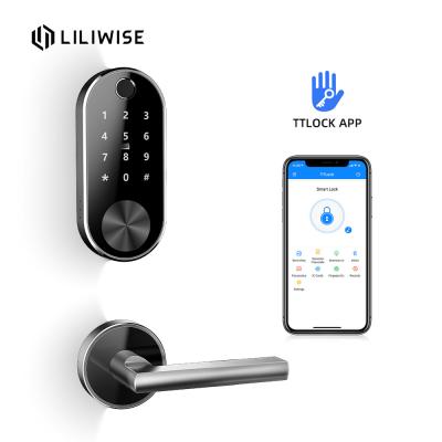 China LILIWISE N22 Smart Fingerprint Door Lock - 6 Unlock Methods, 200 Fingerprint Capacity, Aluminum Alloy Construction for sale