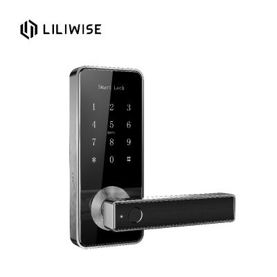 China LILIWISE H11B Smart Door Lock with Fingerprint & WiFi Control - 6 Unlock Methods, 0.1s Recognition, Zinc Alloy Construction for sale