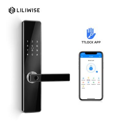 China H51B Smart Bluetooth WiFi Fingerprint Door Lock - 6 Unlock Methods, 335mm Size, FPC Sensor for sale