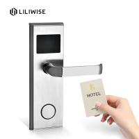 China P10 Smart Digital Electronic RFID Hotel Lock - 240mm x 77mm Size, 200 Card Capacity, 10,000 Operation Battery Life for sale