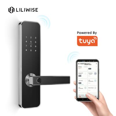 China LILIWISE H32 Smart Bluetooth Door Lock with 0.1s Fingerprint Recognition & 6 Unlock Methods - 270x70x19mm Zinc Alloy for sale