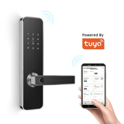 China Tuya WiFi Smart Door Lock H32 Fingerprint Bluetooth APP 6-in-1 Unlock Zinc Alloy for sale