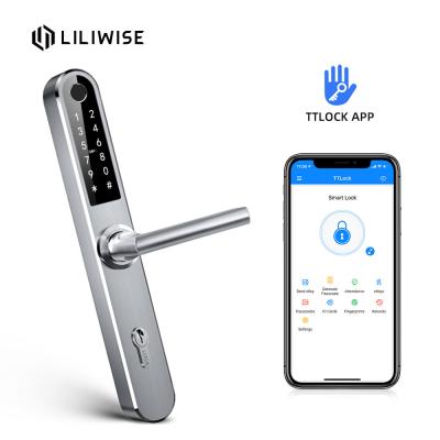 China S31B-C Digital Electric Slide Door Lock 280mm x 38mm with 6 Unlock Methods and FPC Fingerprint Sensor for sale