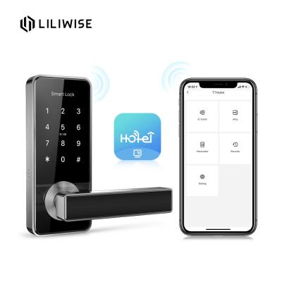 China RFID WiFi Hotel Door Lock System H11A-H with 170mm×70mm Size and 10,000 Operation Battery Life for sale