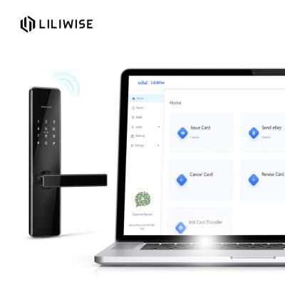 China H51A-H Smart Hotel Door Lock System with WiFi Control, 335mm Size, 6V Battery Powered for Hotels and Apartments for sale
