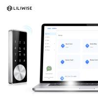 China Automatic Hotel Door Lock Electronic Keyless Cylinder Digital Smart WiFi 150mm for sale